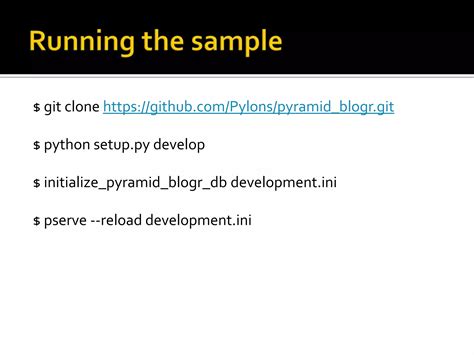Intro To Pylons Pyramid Ppt