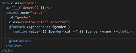 Laravel Mostrar Valores En Un Combo Select En La Vista Stack Overflow En Español