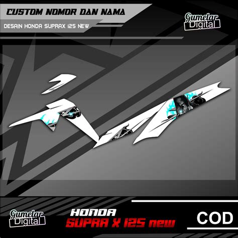 Jual Striping Simpel Honda Supra X125 New Nezuko Demon Slayer Sudah Di