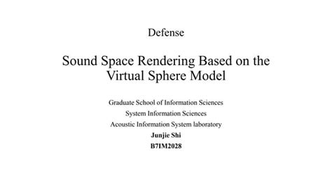 defense sound space rendering based on the virtual sound space