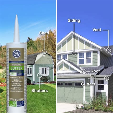 Ge Sealants Gutter Silicone 2® Sealant