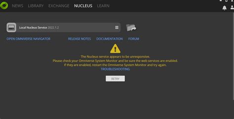 Local Nucleus Service Unresponsive Nucleus Workstation NVIDIA Developer Forums