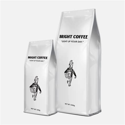 브라이트커피 M방 파우치 2종 팩플 패키지 제작 현황