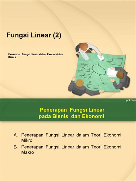 pertemuan 5 penerapan fungsi linear pdf