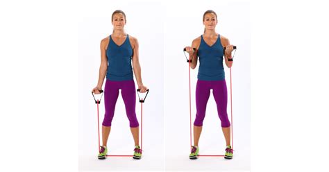 Bicep Curls Resistance Band Workout For Biceps And Triceps Popsugar Fitness Uk Photo 2