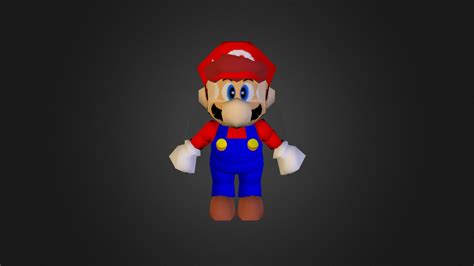 Nintendo 64 Super Mario 64 Mario 3d Model By Food [b0d3e64] Sketchfab