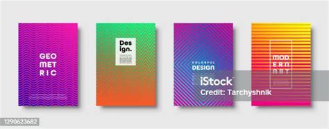 기하학적 모양과 선이있는 현대적인 추상적 배경 산색과 하프톤 그라데이션컬러의 컬러풀한 트렌디한 미니멀 한 A4 템플릿 커버 Eps 10 벡터 일러스트레이션 0명에 대한 스톡