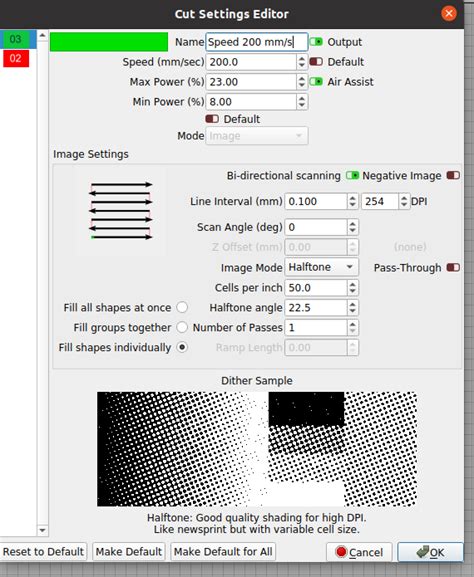 Overscan Feature Community Laser Talk Lightburn Software Forum