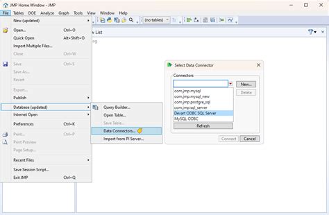 microsoft excel jmp odbc connection driver download connector for