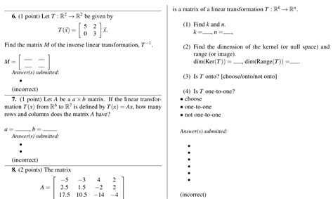 1 Point Let T R2R2 Be Given Chegg Com