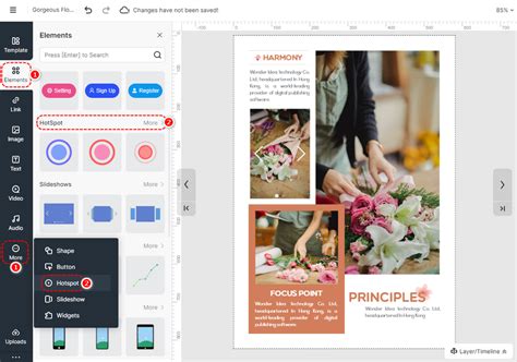 Add Hotspot Interaction Elements Fliphtml5