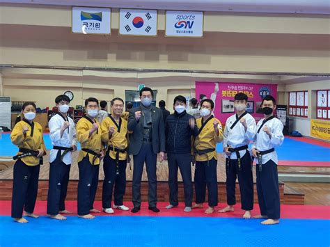 2022년도 국가대표선수선발 최종대회품새 출전선수 격려 방문 경남태권도협회