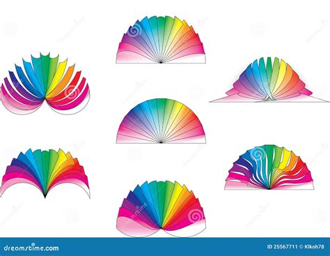 Color Fan Design Stock Illustration Illustration Of Orange 25567711