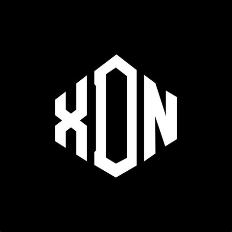 xdn letter logo design with polygon shape xdn polygon and cube shape
