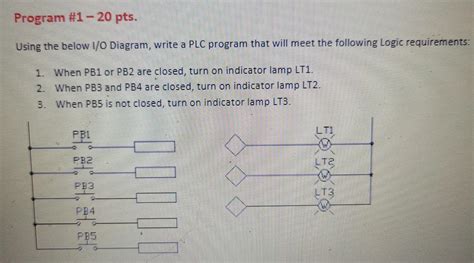 Solved Program 1 20 Pts Using The Below Io Diagram Write