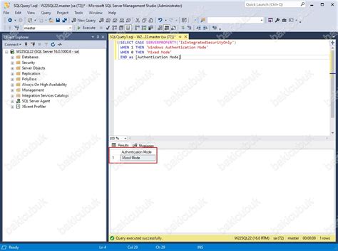 Microsoft Sql Server Authentication Mode Baki Çubuk
