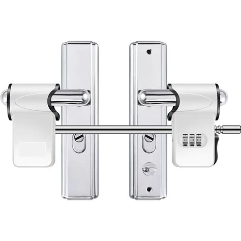 Okymotor Double Door Combination Lock Metal 3 Digit Door Security Code Lock Keyless Double Door