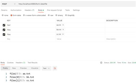 Springboot 通过form Data上传文件和传递请求参数 方法实例springboot Form Data传参数 Csdn博客