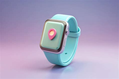 3d smartwatch with gps premium ai generated image