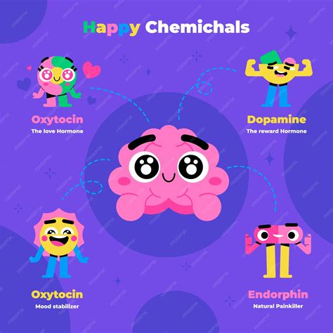 Premium Vector Cartoon Hormones Infographics In Flat Design