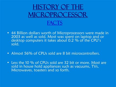Ppt History Of The Microprocessor Powerpoint Presentation Free Download Id4168314