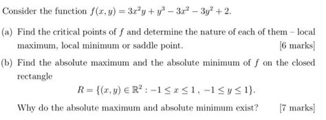 Solved Consider The Function F X Y 3x2y Y3−3x2−3y2 2 A