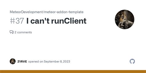 I Cant Runclient · Issue 37 · Meteordevelopmentmeteor Addon Template · Github