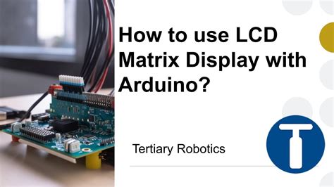 How To Use LCD Matrix Display With Arduino YouTube