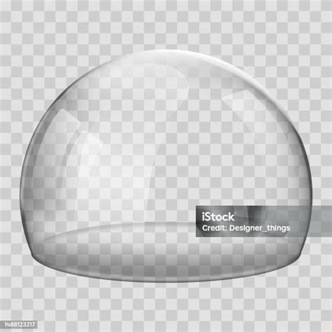 유리 돔 3d 현실적인 구형 주방 용품 실험실 또는 전시 케이스 벡터 격리 광택 모양 쇼케이스 안전 투명 한 배경 돔 건축적