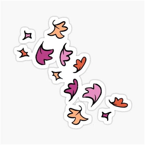 Heartstopper Leaves Lesbian Flag Sticker For Sale By Hufflegroot