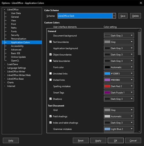 LibreOffice Draw Windows Dark Mode How To Change Black Font Colour To Automatic