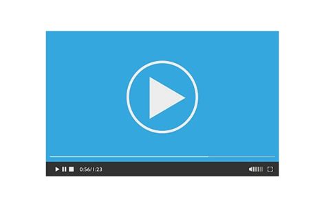 웹 및 모바일 앱 플랫 스타일을 위한 미디어 플레이어 디자인 템플릿 놀기에 대한 스톡 벡터 아트 및 기타 이미지 놀기 바 영화 Istock