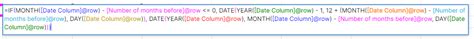 Subtracting Days And Months From Specific Dates Using A Separate Daydate