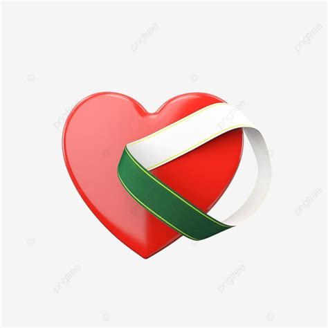 Brazilian Valentines Day Label With Heart Arrow 3d Render Love 3d