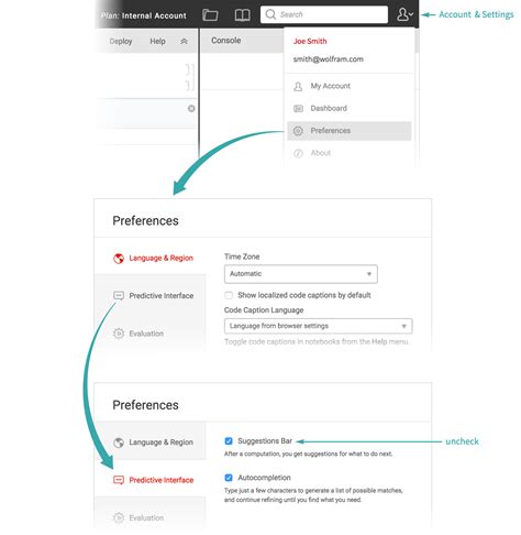 turn off the suggestions bar—wolfram language documentation