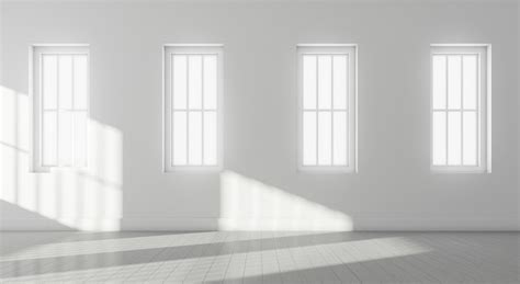 3d 화이트 룸 인테리어의 자극 및 태양 빛 나무 판자 바닥 벽 최소한의 디자인 아키텍처의 관점에서 창 그림자 0명에 대한 스톡 사진 및 기타 이미지 Istock