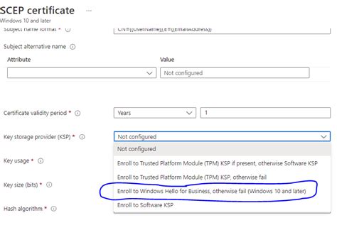 Intune Scep Profile Microsoft Qanda