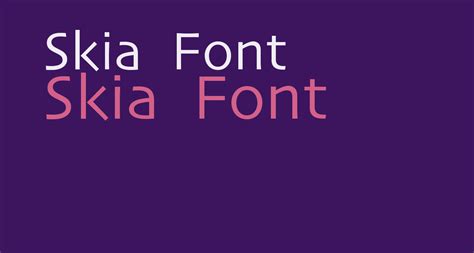 Skia Free Font What Font Is