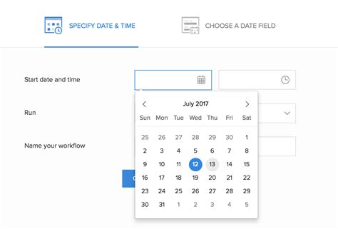 Set Schedule For Specific Date Time Zoho Creator Help