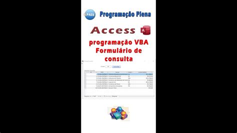 Programação Vba Access Programando Formulário De Consulta Com Filtro