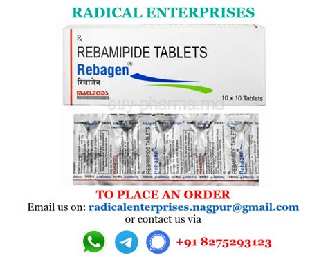 Rebagen Rebamipide 100mg Tablets Non Prescription Treatment Gastric Care At ₹ 110 Stripe In