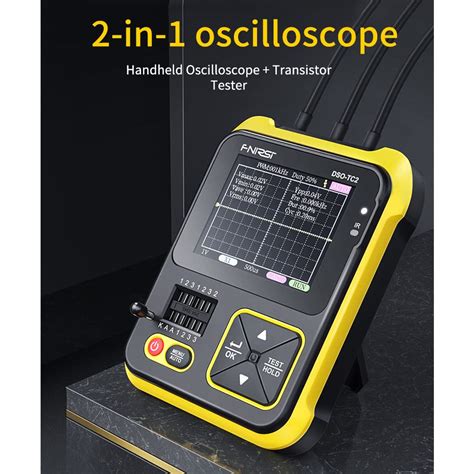Mua 2 In 1 Handheld Oscilloscope Transistor Tester 2 4 Colorful Display Pwm Output For Npn Pnp