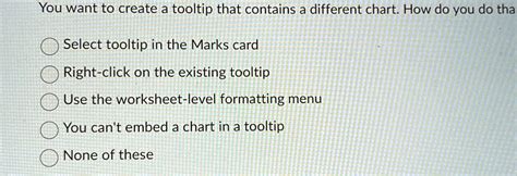 You Want To Create A Tooltip That Contains A Different Chart How Do You Do That Select Tooltip