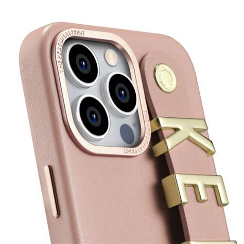 Iphone Pro Max Letter Strap Case Blush Nude Fone Express