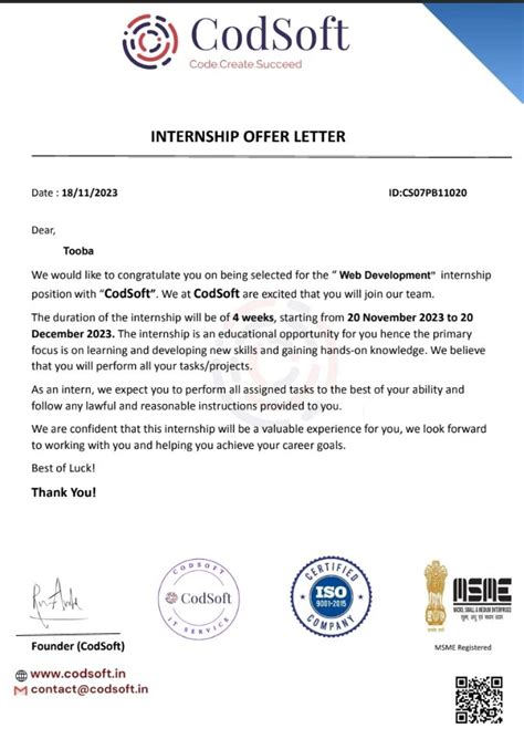 Tooba Solangi On Linkedin Internship Codsoft