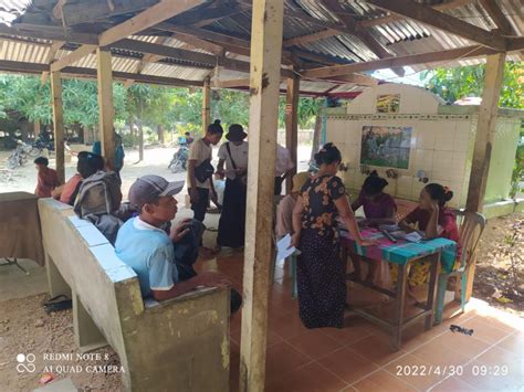 လှည်းကူးမြို့နယ်၊ ဂွေးတောက်အိုင် ကျေးရွာအုပ်စုတွင် ရာအိမ်စုအလိုက် ကိုဗစ