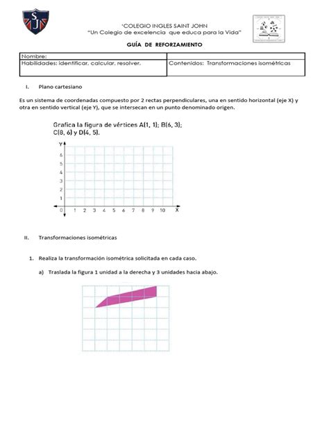 5° Transformaciones Isométricas Pdf