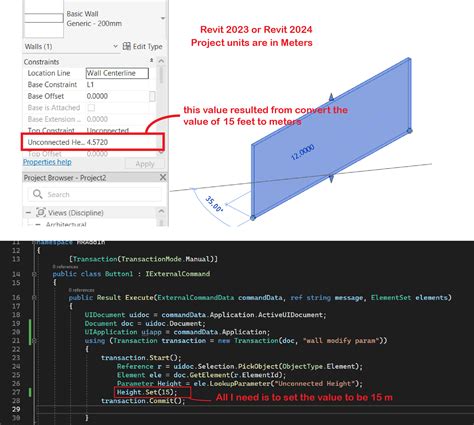 Solved Converting From Internal Units To Meters Or Millimeters In Revit Api 2023 Or 2024