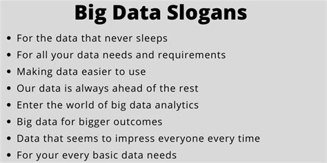 185 Creative Big Data Slogans And Taglines