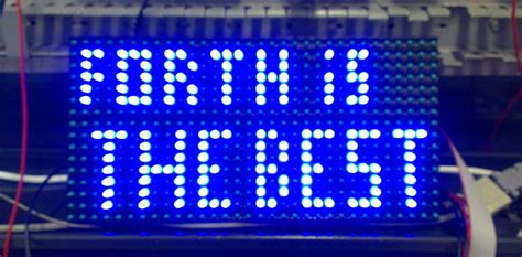 excel code generator forth powered dot matrix display